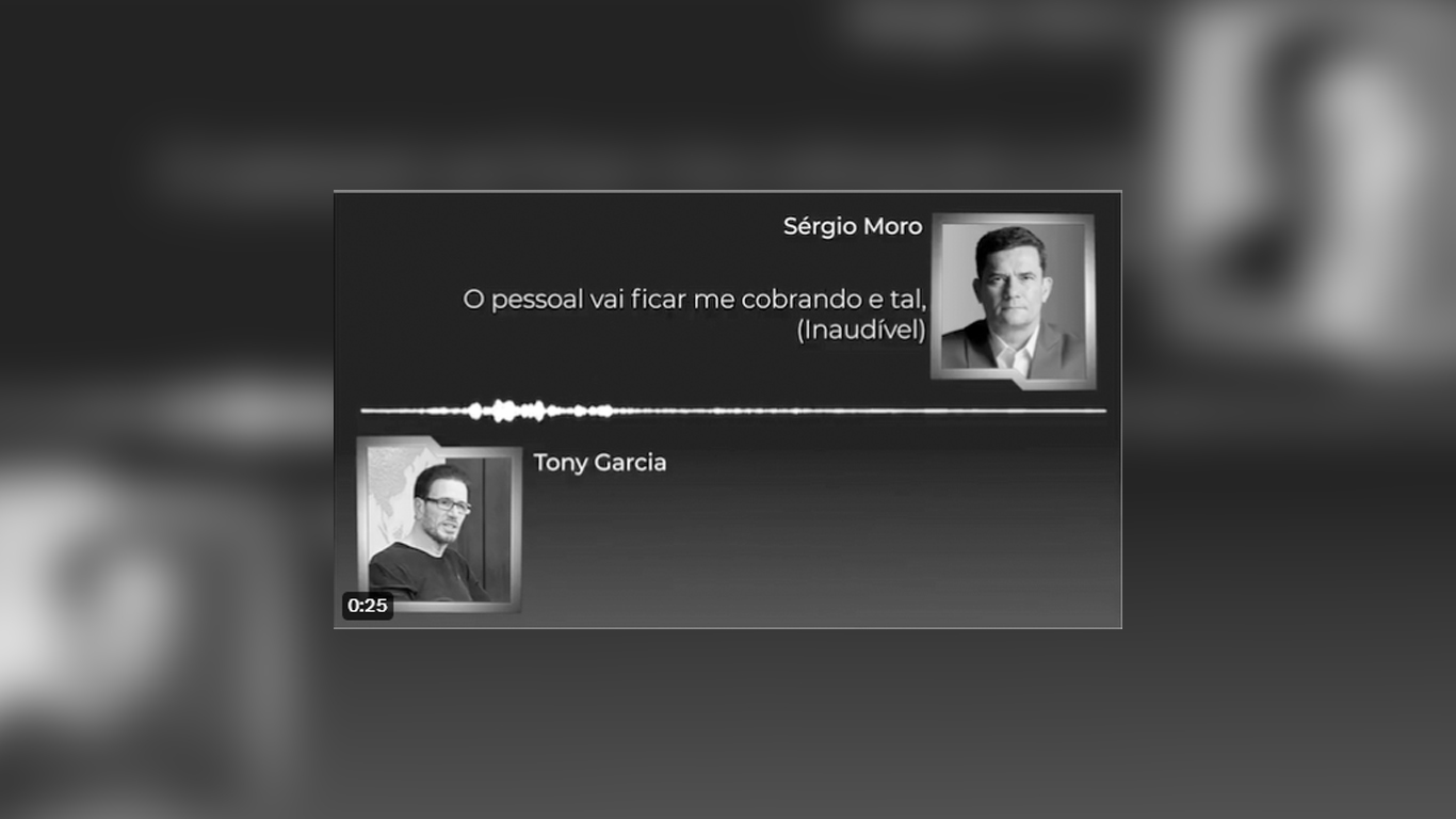 Tony Garcia divulga áudio com Sergio Moro e falam de "acordo"