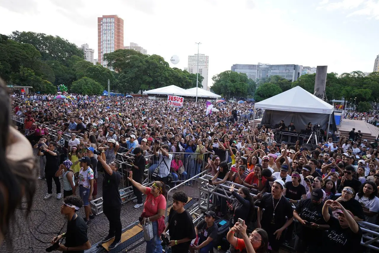 Marcha para Jesus Goiânia 2026 reúne 350 mil pessoas, estima organização